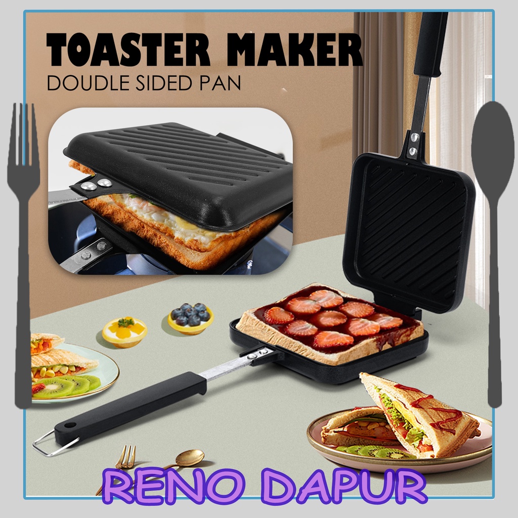 Bread Toaster Pan Pembakar Roti Camping Toaster Sandwich Maker Sandwich ...