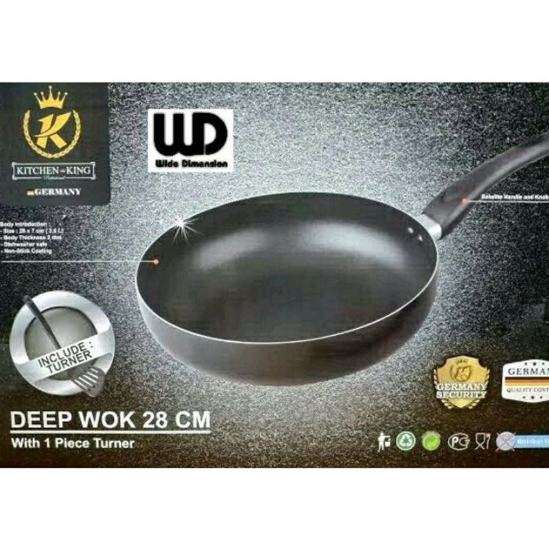 Panci Kitchen King Germany Depo wok marble 28cm (New) | Shopee Malaysia