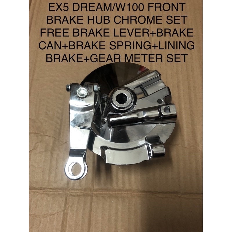 Honda Ex5 dream Combo Hub spoket Chrome+front hub panel Chrome+rear hub ...