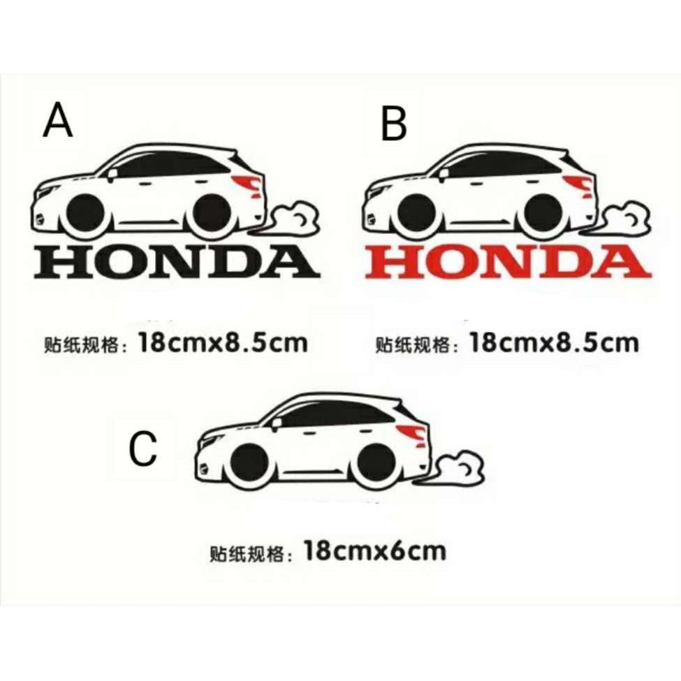 CAR CLUB STICKER -HONDA DESIGN | Shopee Malaysia