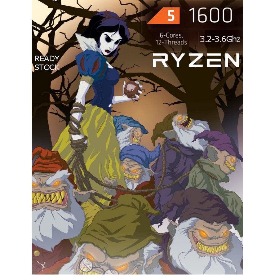 (CLEARANCE SALE) Ryzen 5 1600 3.2- 3.6Ghz R5 AM4 processor 6C 12T A320 B350 B450 B550 X570 ...