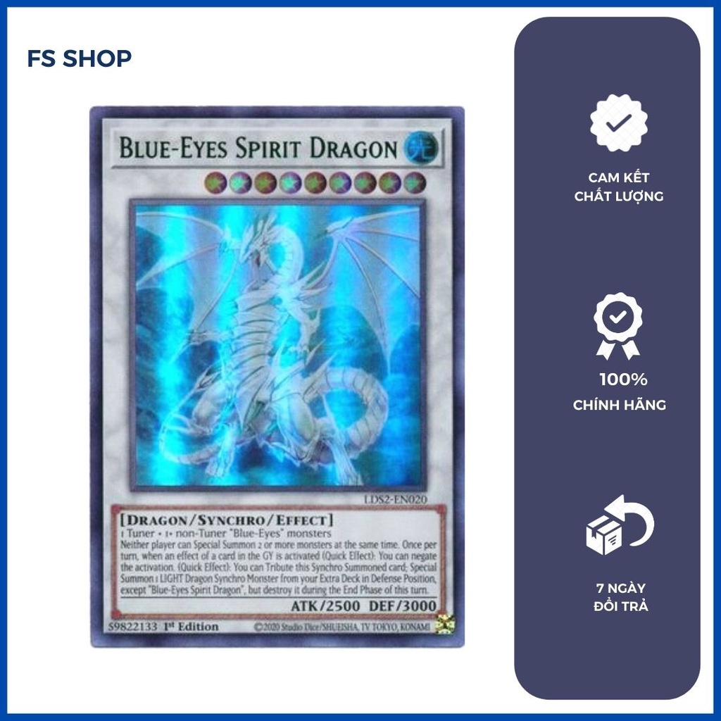 Original Yugioh Card- Blue-Eyes Spirit Dragon -(Ultra Rare) | Shopee Malaysia