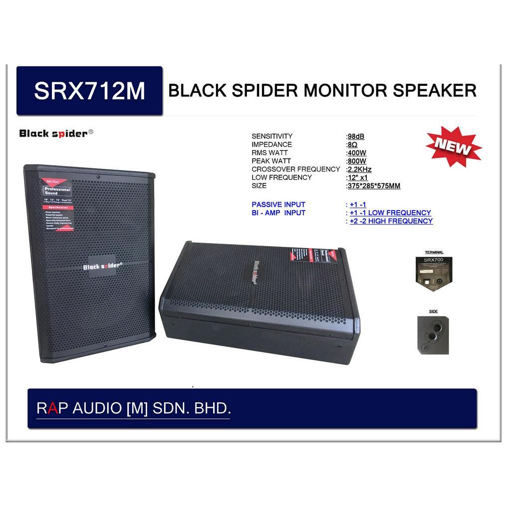 BLACK SPIDER SRX-712M 12" PASSIVE VOCAL SPEAKER(1 Unit) | Shopee Malaysia