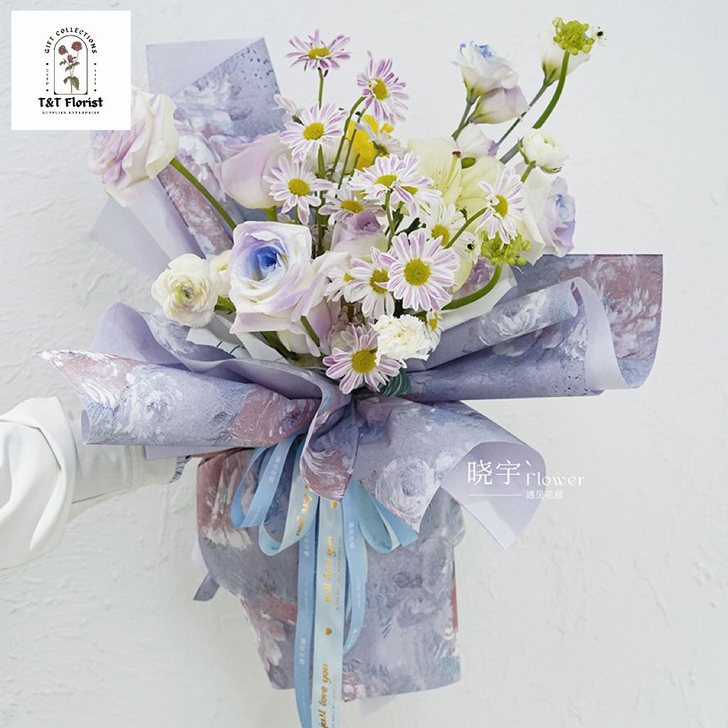 New Dreamland Rose Flower Design Wrapper / 新款梦境后花园 (15 pcs) | Shopee ...