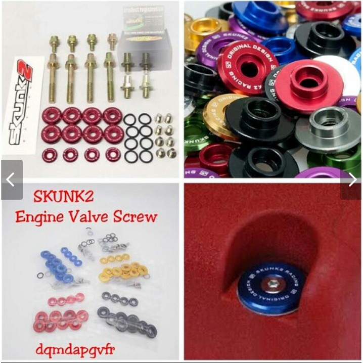 HONDA B-SERIES SKUNK2 ENGINE VALVE SCREW CAR ACCESSORIES (12pcs ...