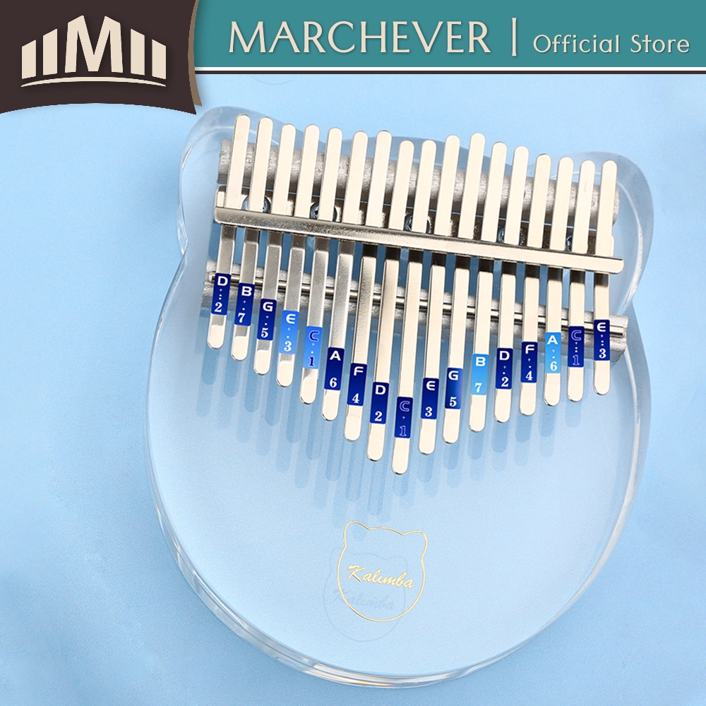 Crystal Kalimba Thumb Piano Acoustic Finger Piano Music Instrument 17 ...