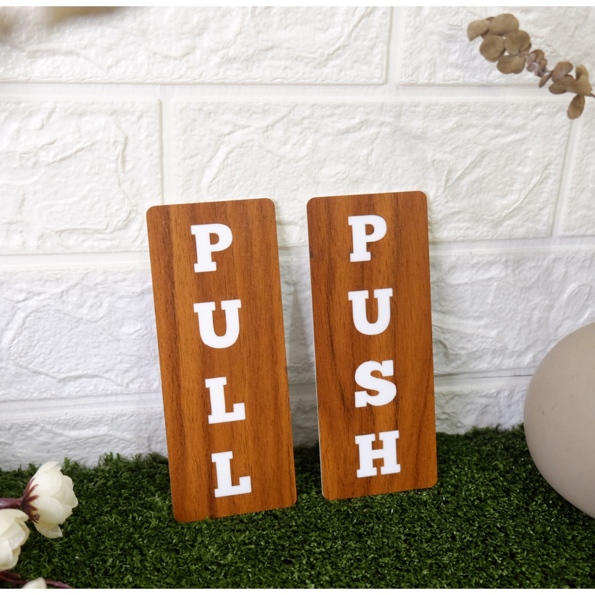 Sign Board - PUSH PULL acrylic signage | Shopee Malaysia
