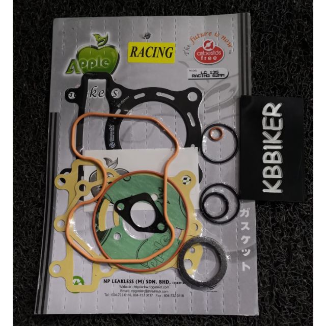 Yamaha LC135 Top Set Gasket Brand Apple Std / 62mm / 63mm / 65mm Top ...