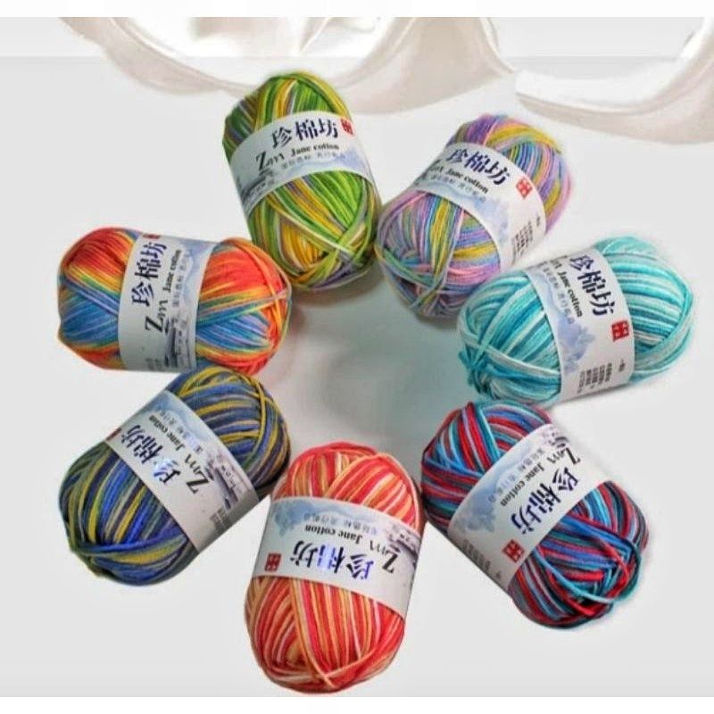 (🇲🇾 STOCK) 4 PLY MIXED COLOR YARN | Shopee Malaysia