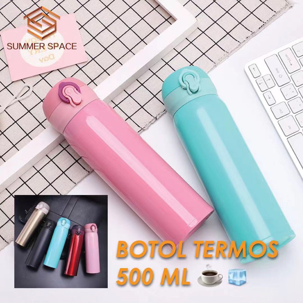 ☕️🧊Vacuum Thermos 500ML Botol Air Termos Panas & Sejuk Colorful Design ...