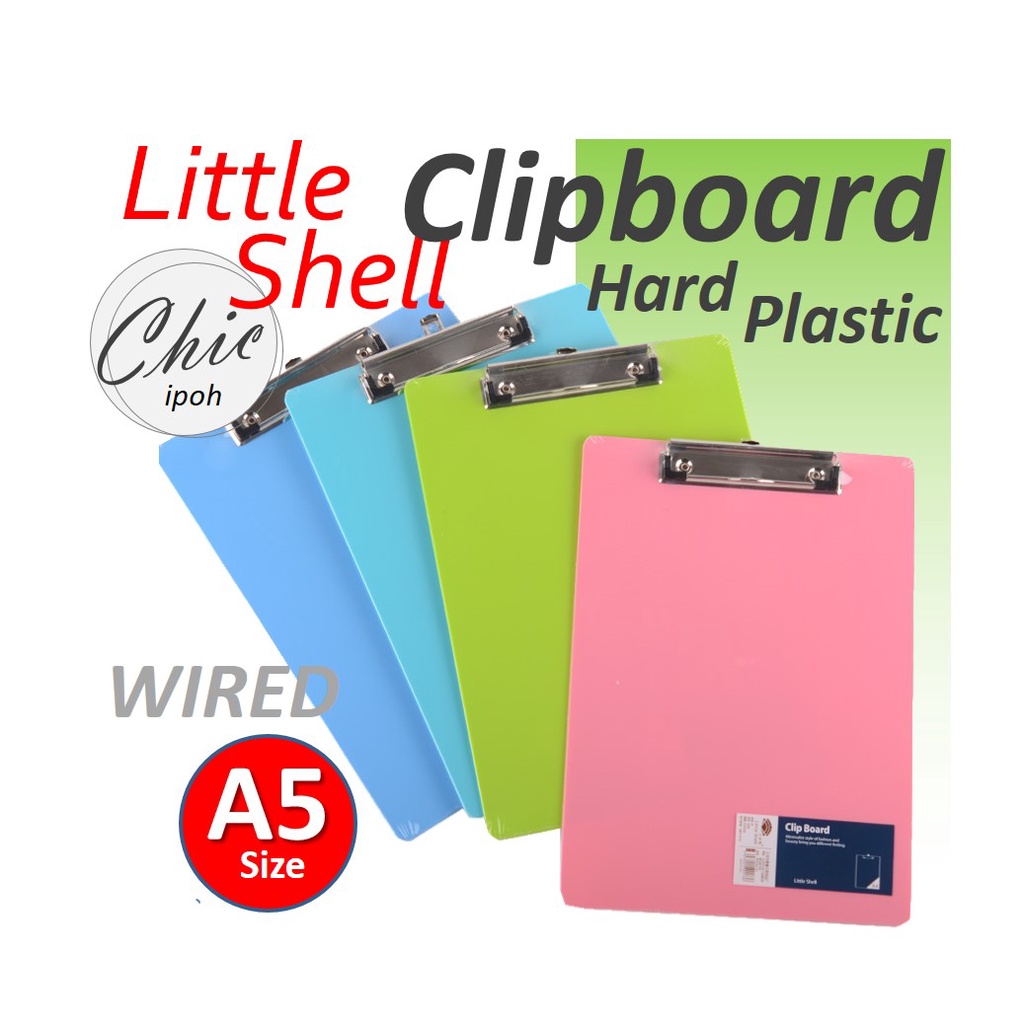 Wired Clipboard A5 Plastic Wired Clip board Strong Hard | Shopee Malaysia