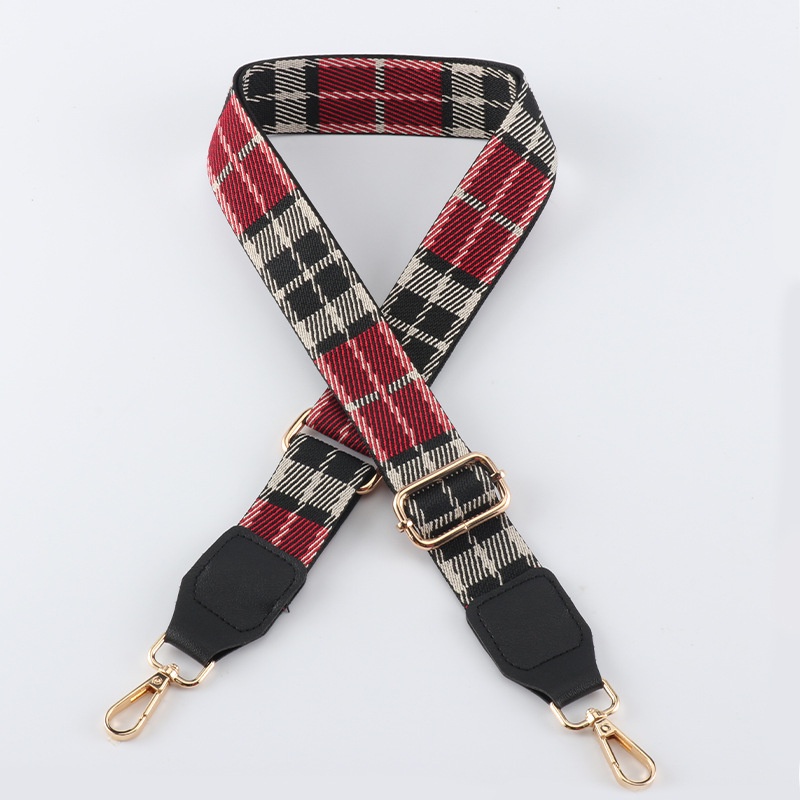 New British Plaid Strap Strap Bag Accessory Bag Adjustable Shoulder ...