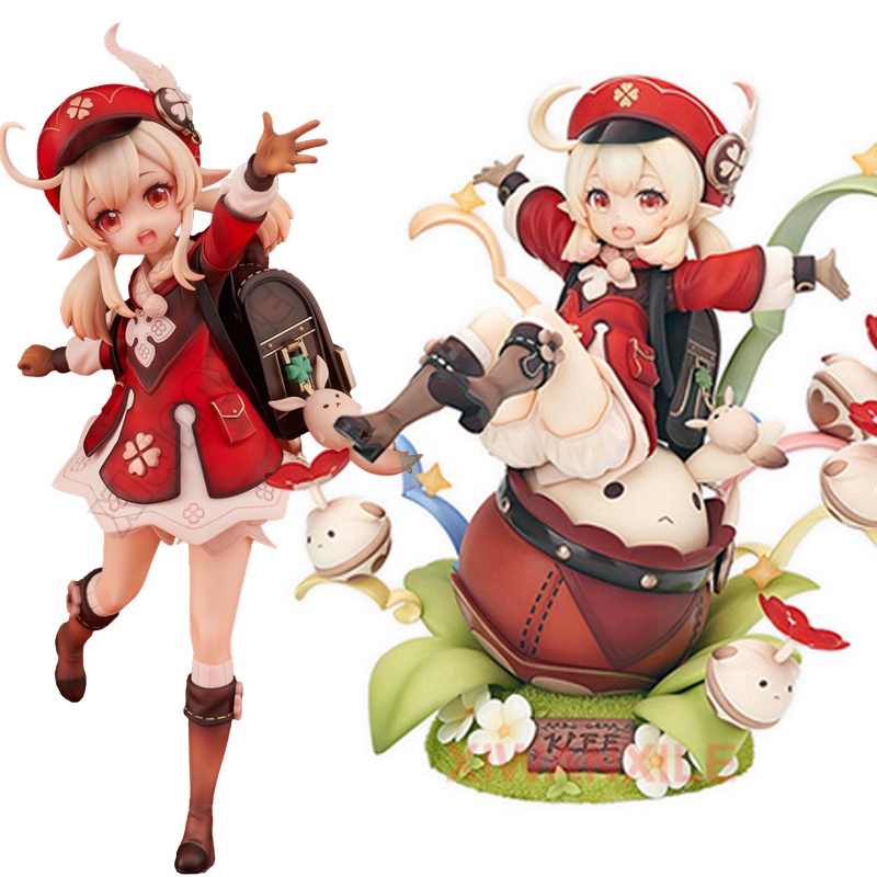 16cm Genshin Impact Klee Hibana Knight Ver Girl Paimon Figure Spark ...