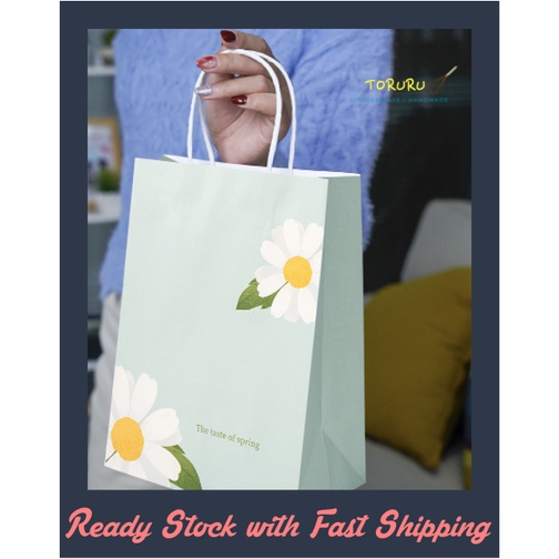 Fresh Flower Paper Bag Ins Style Paper Bag Korean Style Paper Bag Gift ...