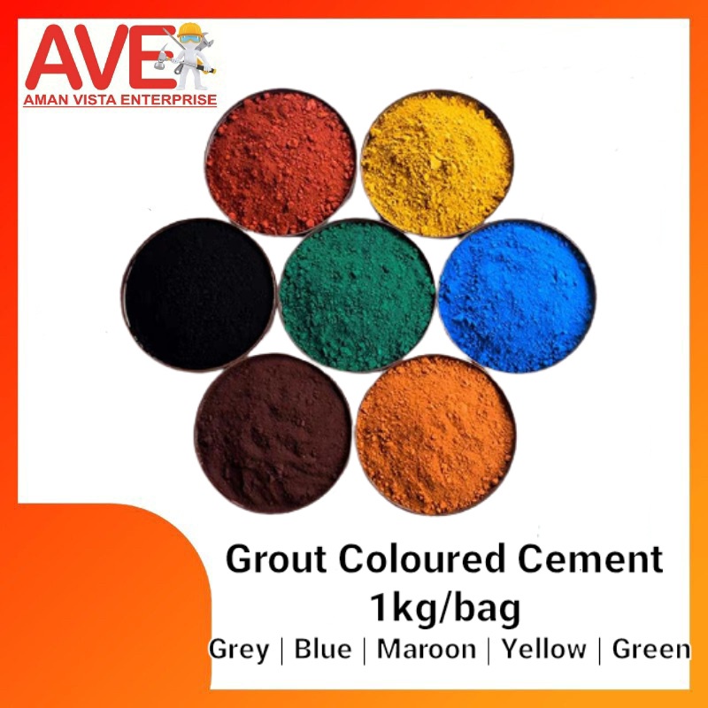 Grout Coloured Cement | Simen Berwarna | 1kg/pack | Shopee Malaysia