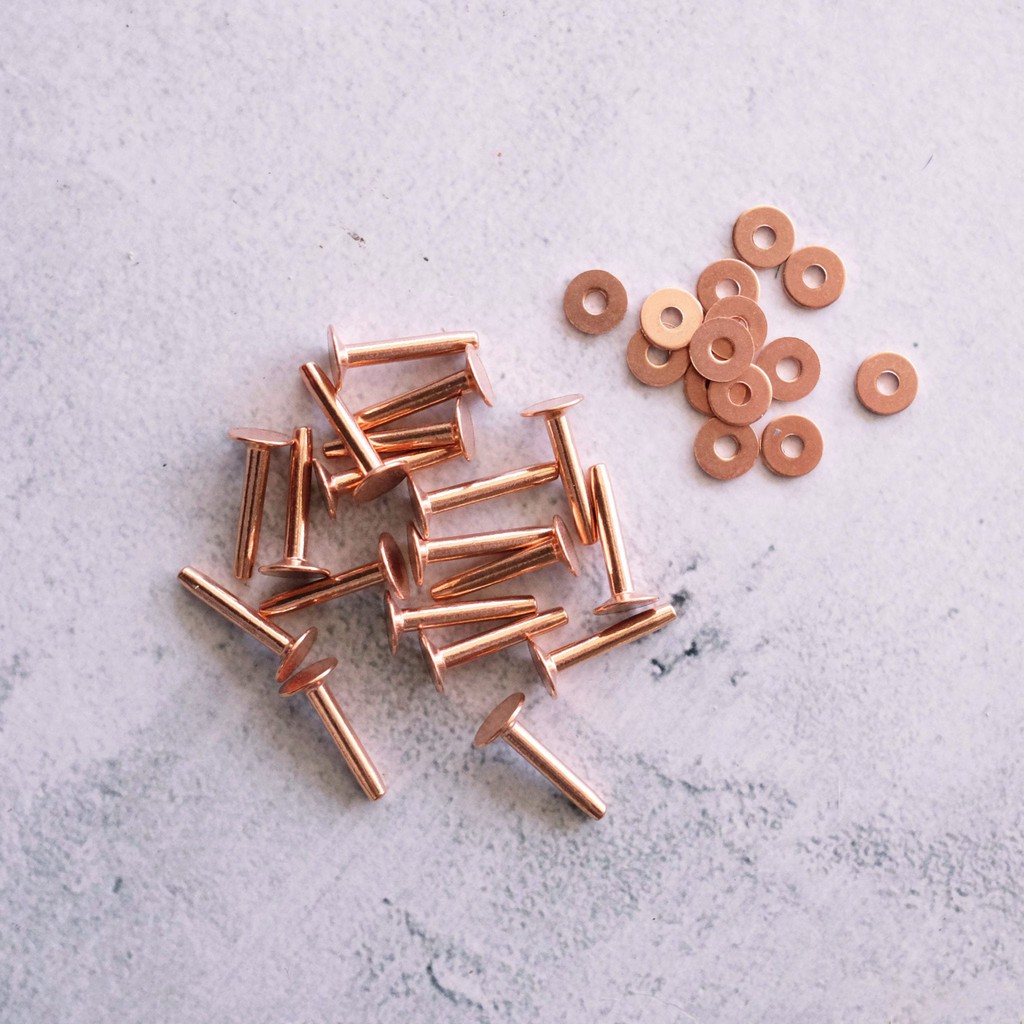 Solid Copper Rivets 10mm (Red copper) | Shopee Malaysia