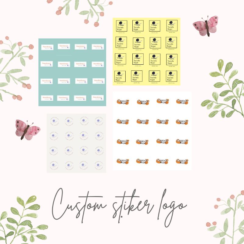 Custom Logo Sticker Olshop Logo Business Logo Selling Logo | Shopee ...