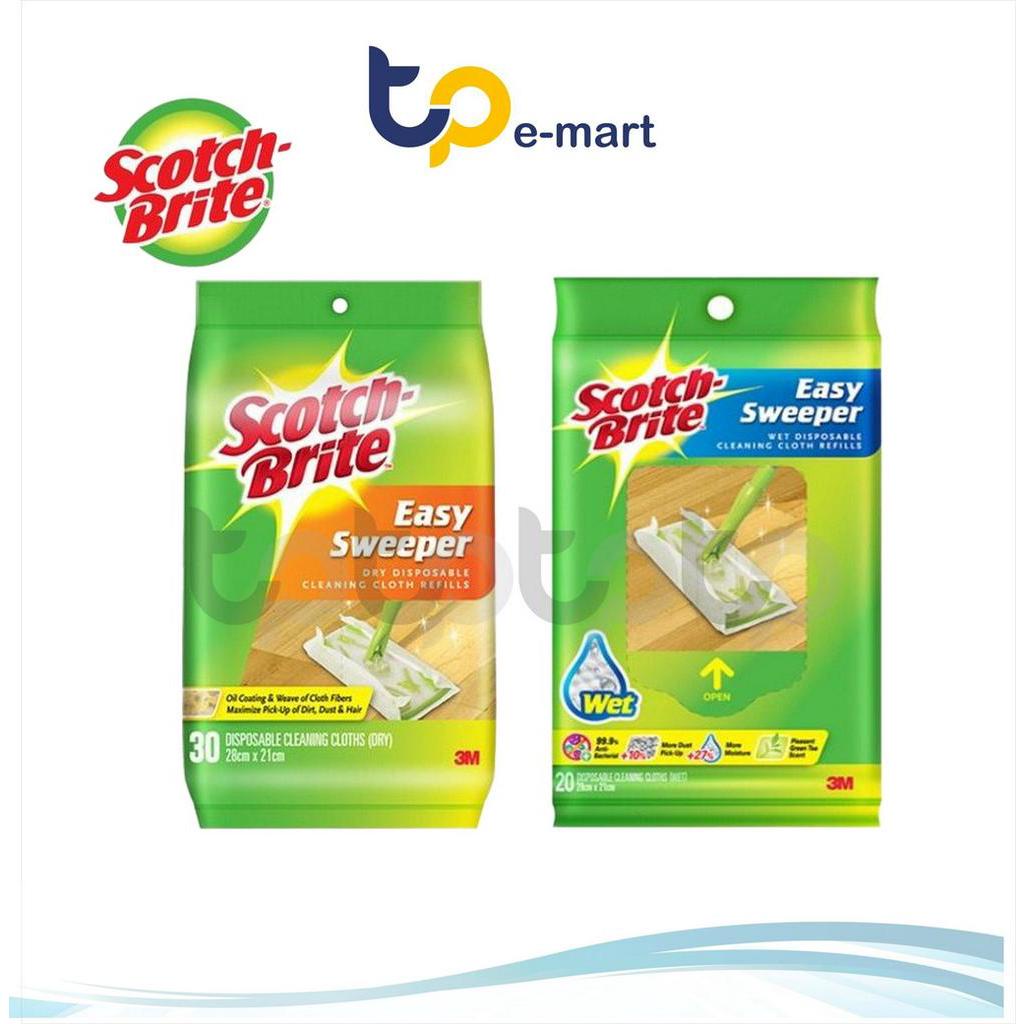 3M Scotch Brite Easy Sweeper Dry Disposable Refill Sheet / Easy Sweeper ...