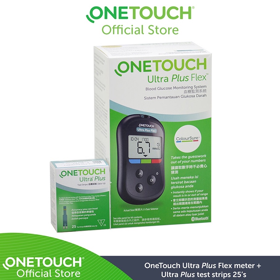 One Touch Ultra Plus Flex Meter /Select Plus Meter Set Easy & Pain-free ...