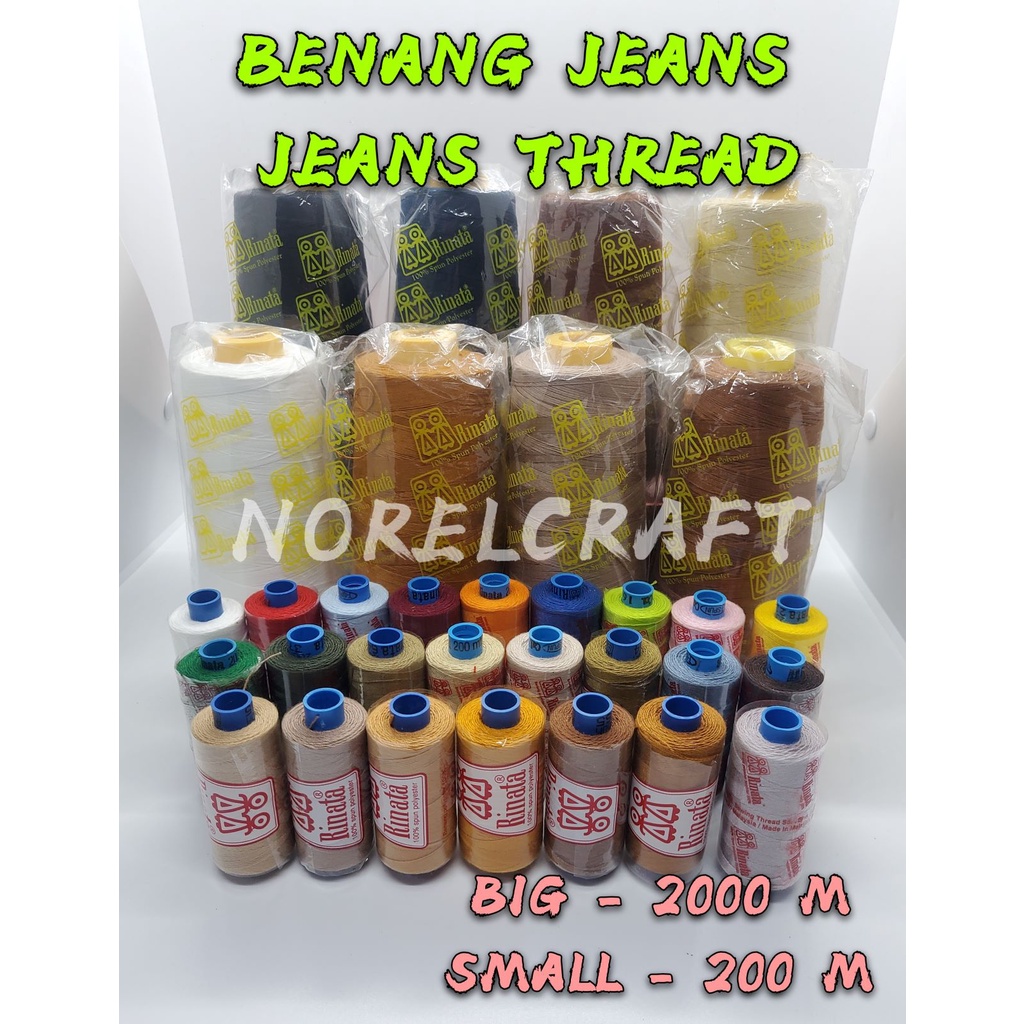 [200M/2000M] RINATA BENANG JEANS/ JEANS THREAD/DENIM THREAD/BENANG ...