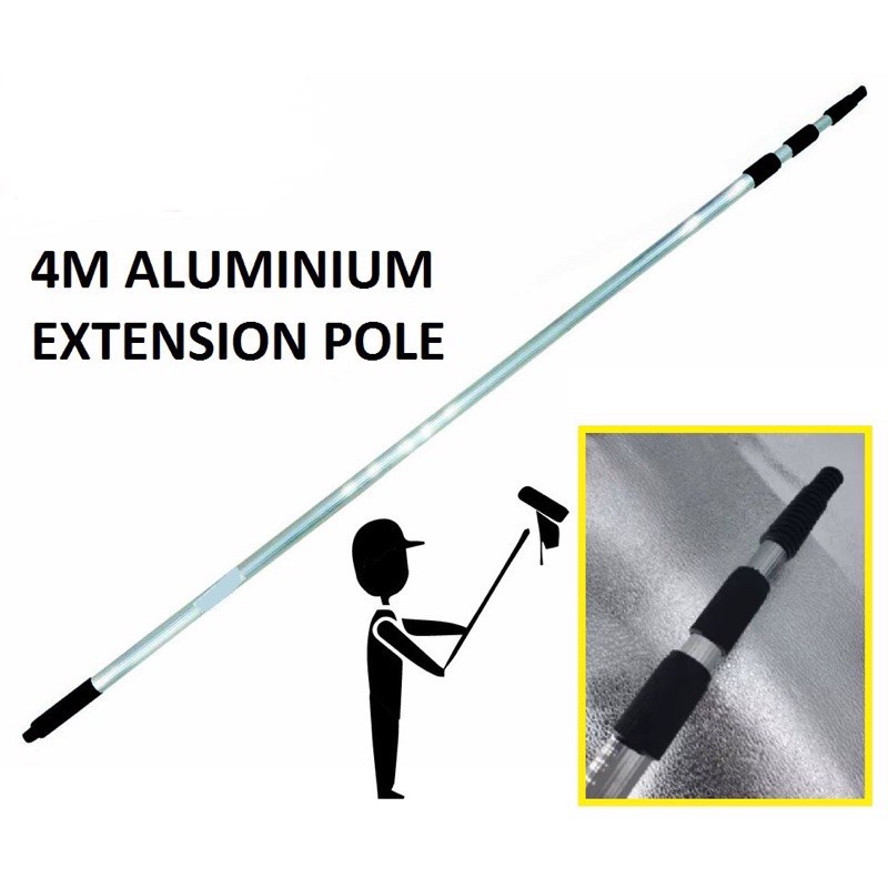 🔥🔥BIG SALES🔥🔥 4M ADJUSTABLE TELESCOPIC ALUMINIUM EXTENSION POLE / 4M ...