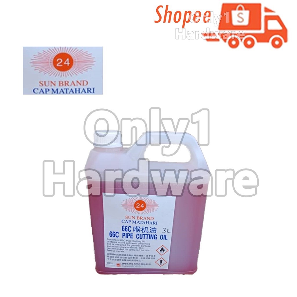 24 SUN BRAND 66C PIPE CUTTING OIL CUTTING PIPE OIL 3LITRE CUTTING PIPE ...