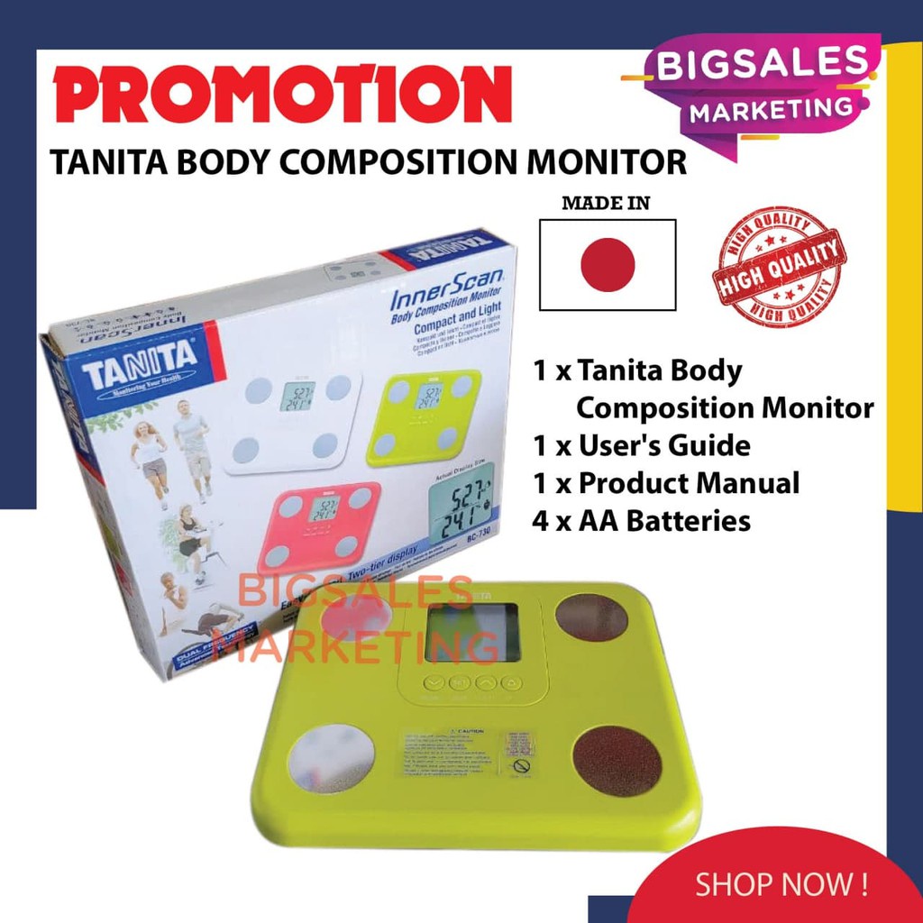 150KG TANITA Body Analysis Composition Monitor Weighing Personal Scale ...