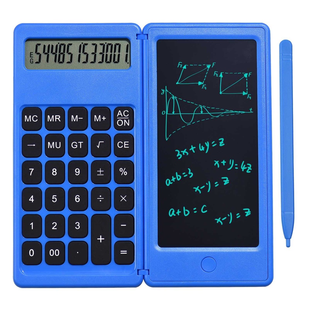 Foldable Calculator & 6 Inch LCD Writing Tablet Digital Drawing Pad 12 ...
