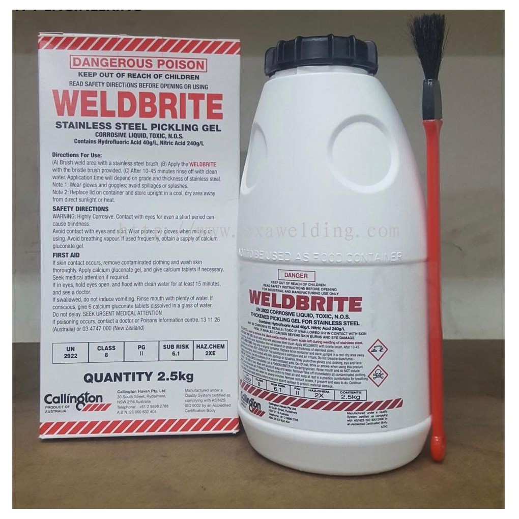 WELDBRITE STAINLESS STEEL PICKLING GEL 2.5KG | Shopee Malaysia