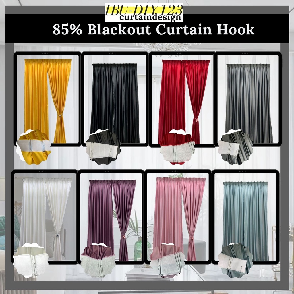 CH3-Best Seller Curtain!!Siap Jahit Langsir,Langsir Blackout Kain Tebal ...