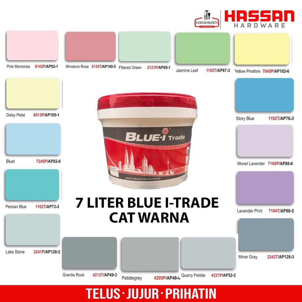CAT WARNA 7 LITER, CAT MCI BLUE I-TRADE, EMULSION PAINT 7 LITER CAT ...