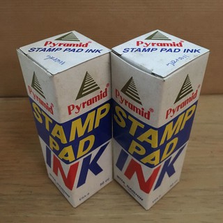 MERAH Pyramid Stamo Pad Refill Ink Red Color/Pyramid Stamp Ink | Shopee ...