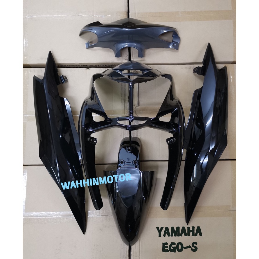 NAKASONE YAMAHA EGOS EGO-S 2T BLACK GREY FULL BODY COVERSET COVER SET ...