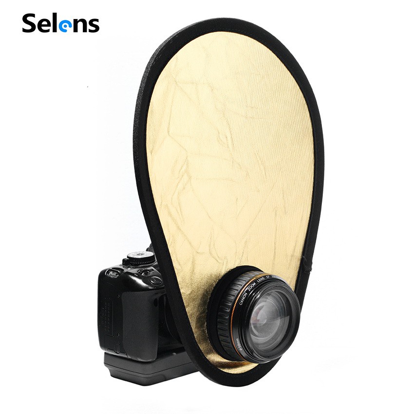 Selens Gold Silver 2-in-1 Light Collapsible Portable Photo Reflector ...
