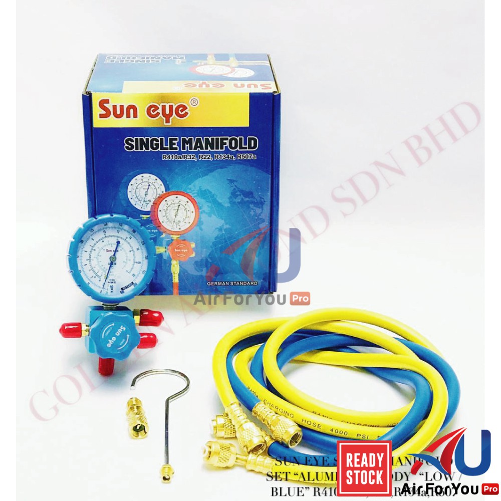 SunEye R410a/R32 Single Aluminium Manifold Gauge Set | Shopee Malaysia