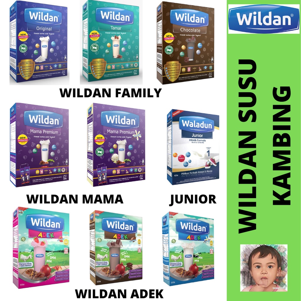 Wildan Susu Kambing Wildan Mama Premium Wildan Adek Vanilla Coklat ...