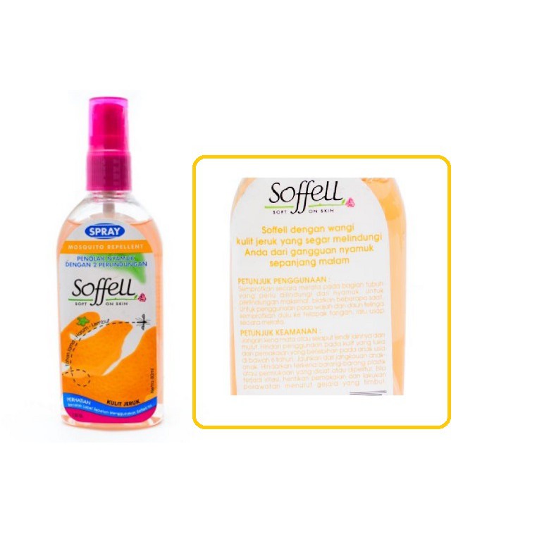 Anti Mosquito SOFFFEL/Mosquito Repellent Liquid Spray Soffel | Shopee ...
