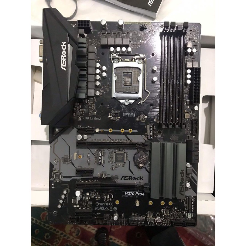 Asrock H370 PRO4 motherboard | Shopee Malaysia