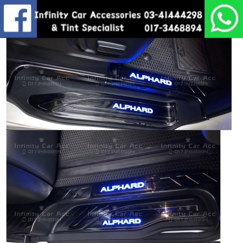 Toyota Alphard ANH30（SC SPEC）2015-2022 LED Side Door Step Side Sill ...