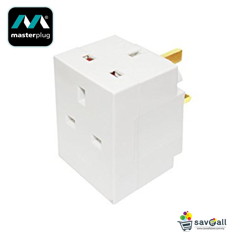 MasterPlug 3 Way Multisocket Adapter (MSF3-MP) | Shopee Malaysia