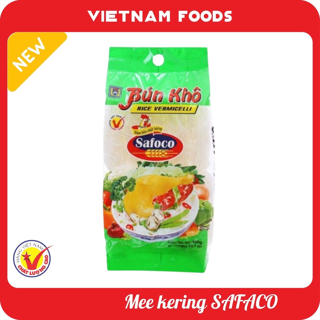 SAFACO dry noodles 400g - mee kering SAFACO - SAFACO干面 - Bún khô SAFOCO ...