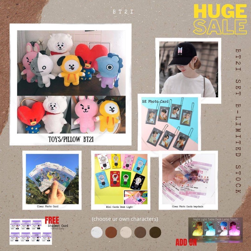 SET BTS/ SET B/ GIFTBOX ARMY/ GIFTBOX BTS SET/ BTS/ BT21 / PATUNG BTS ...