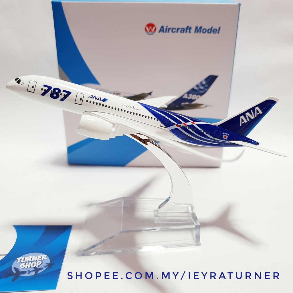 Japan All Nippon Airways (ANA) B787 Aircraft Model 16cm Die-cast Metal ...