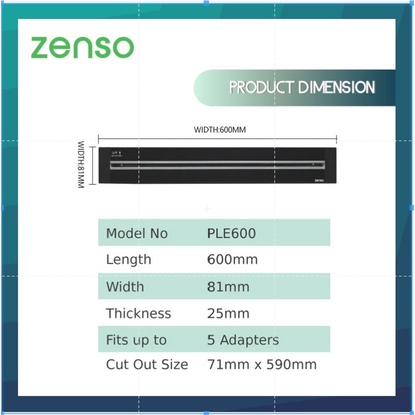 [SIRIM]ZENSO - Z.line Power track(Embedded/Surface)600-1000mm Round ...