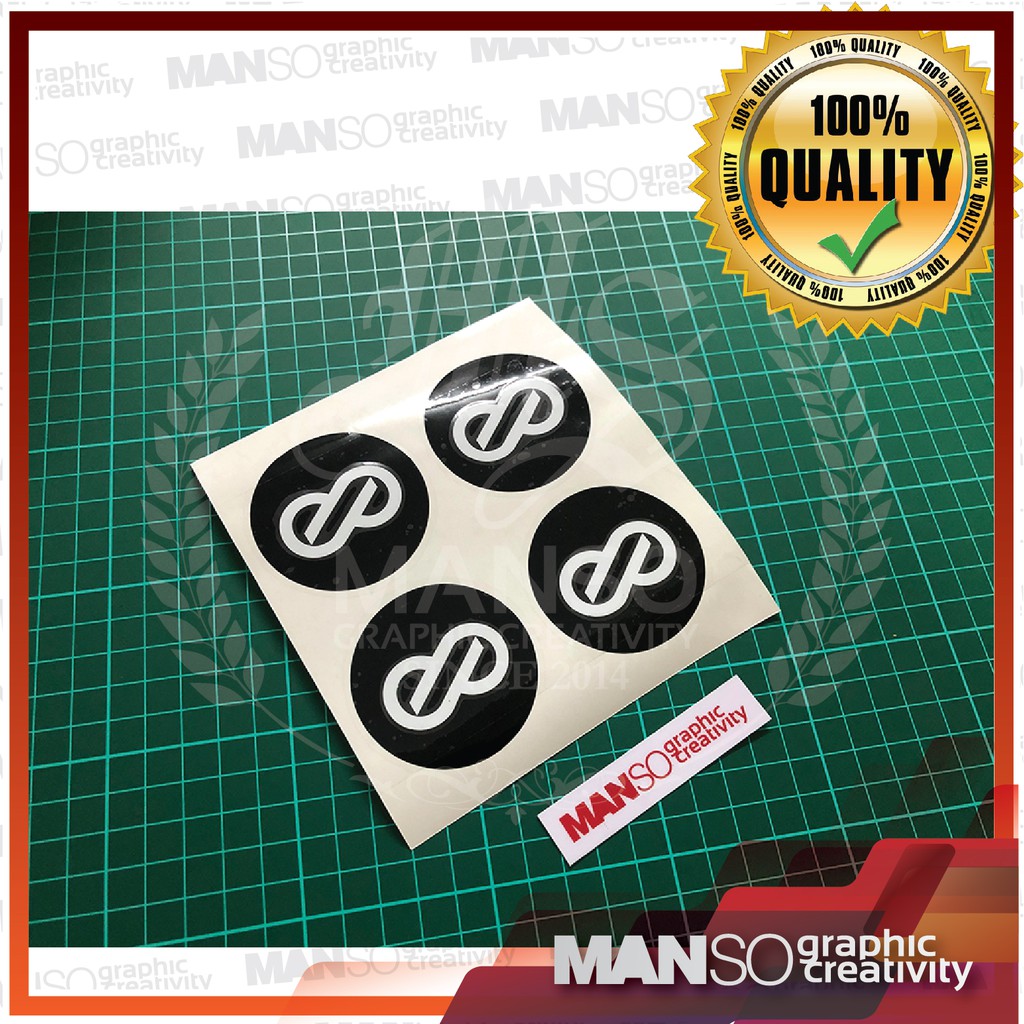 Enkei LOGO Rim Cap Sticker Wheel Decal Sticker JDM Honda Toyota Perodua ...