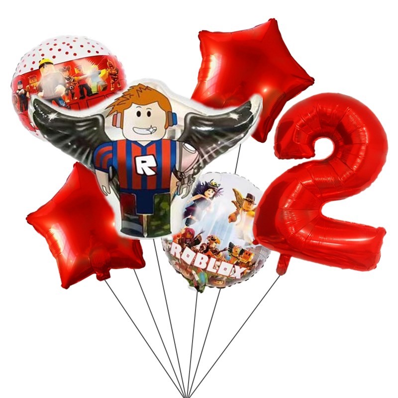 Roblox Number Foil Balloons Roblox 32inch Round Foil Aluminium Balloons ...
