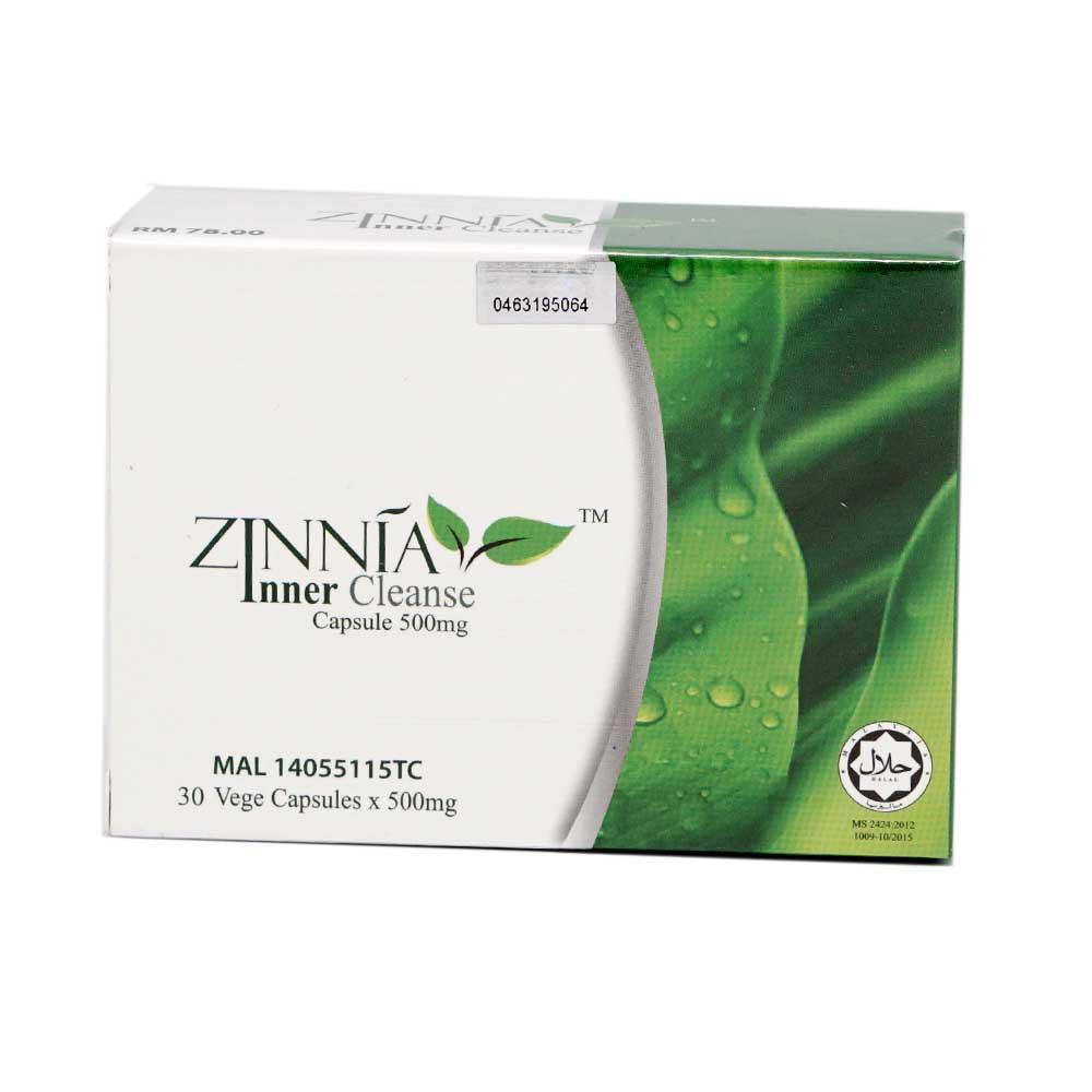 😃Zinnia Inner Cleanse Capsule 500mg 30s | Shopee Malaysia