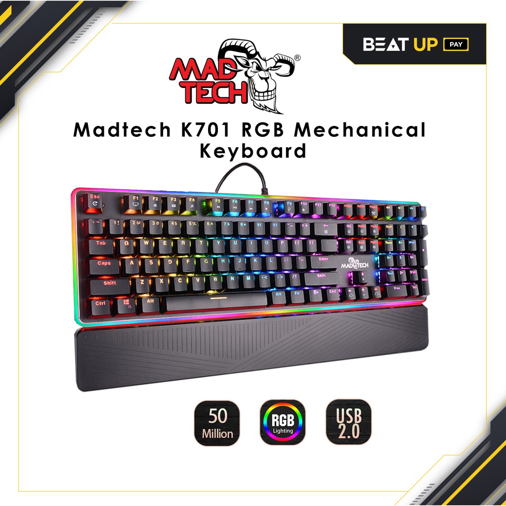 Madtech RGB Optical Mechanical Gaming Keyboard K701 | Shopee Malaysia