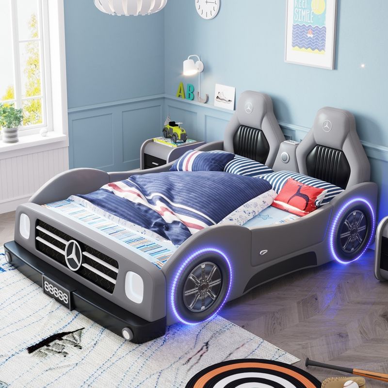 Children's bed boy girl princess bed 1.5 meters creative cartoon car ...