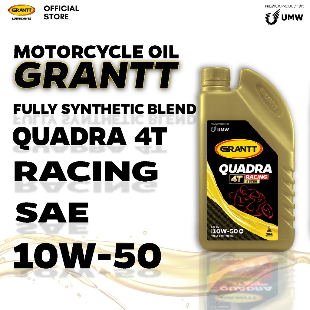 GRANTT Motorcycle Oil Quadra 4T Synthetic SAE 10W-40/4T Fully Synthetic ...